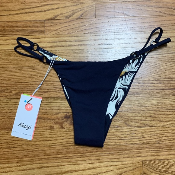 Maaji | Swim | Maaji Swimsuit Bottom Navy Blue Cheeky Cut Bikini Bottom ...